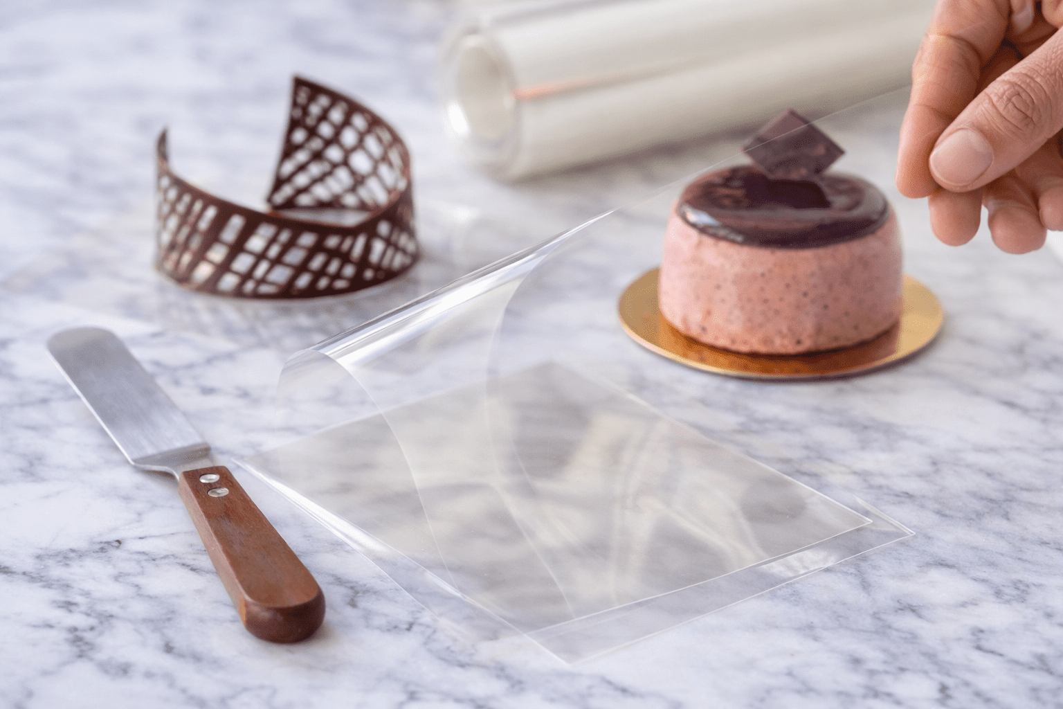 Acetate Sheets for Pastry | Clean Edges and Chocolate Work